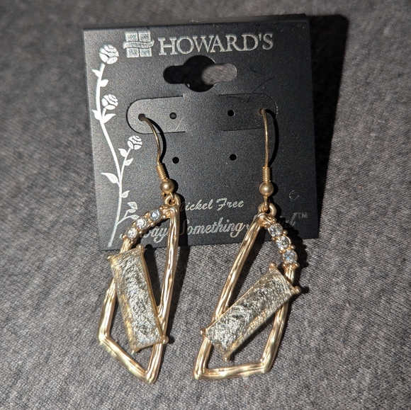 Howard's Jewelry | Jewelry | Howards Jewelry Art Deco Earrings In Gold ...